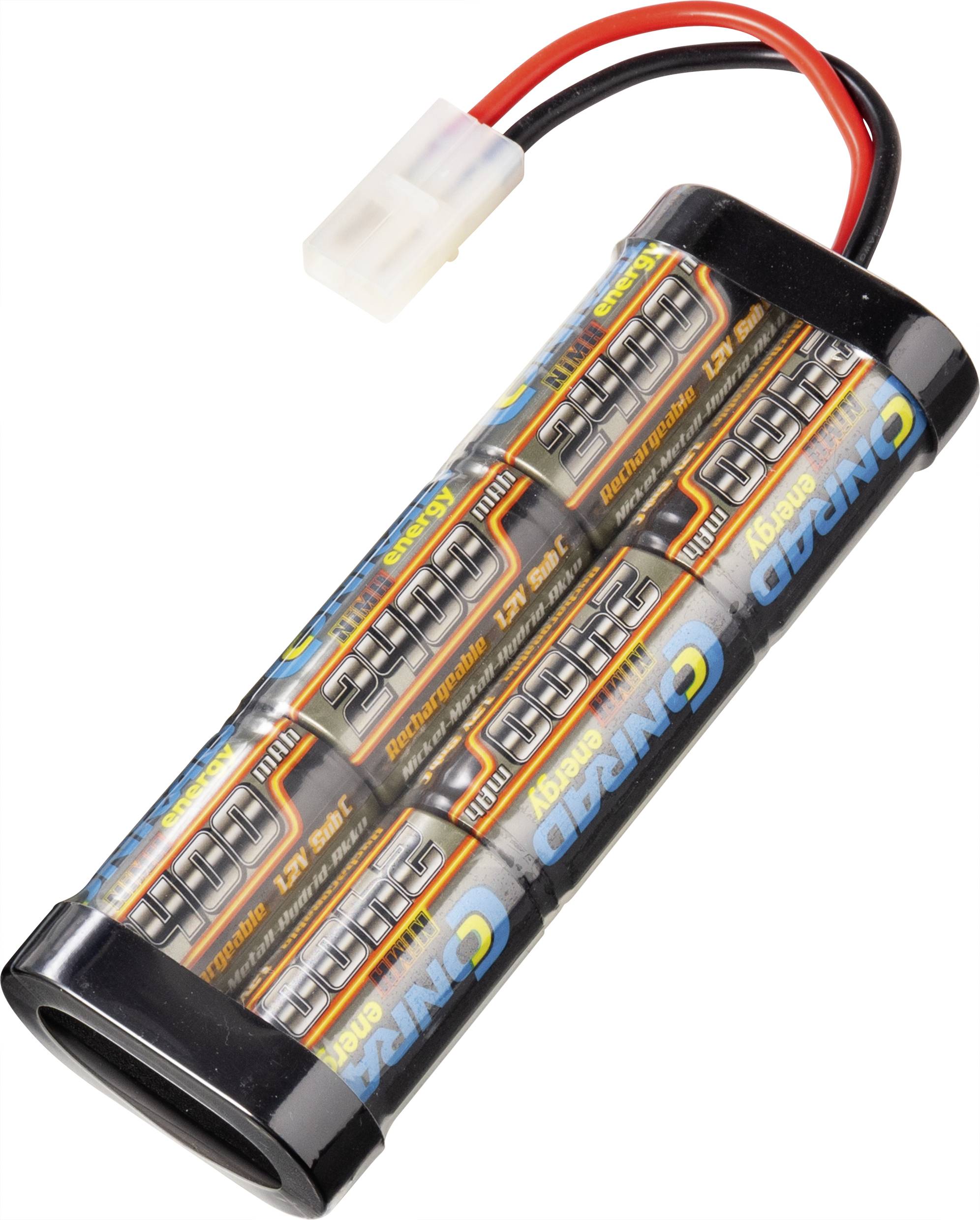 Conrad energy Pack de batterie (NiMh) 7.2 V 2400 mAh Nombre de cellules: 6 stick fiche Tamiya ...