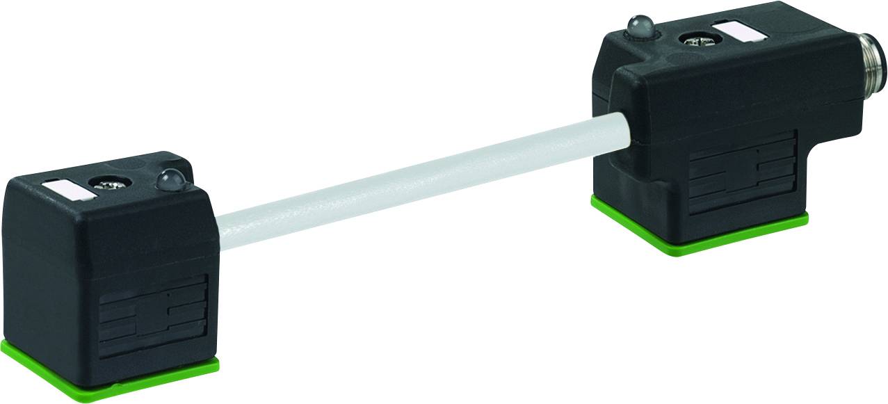 Connecteur de vanne double avec câble de raccordement noir 7000-41581 ...