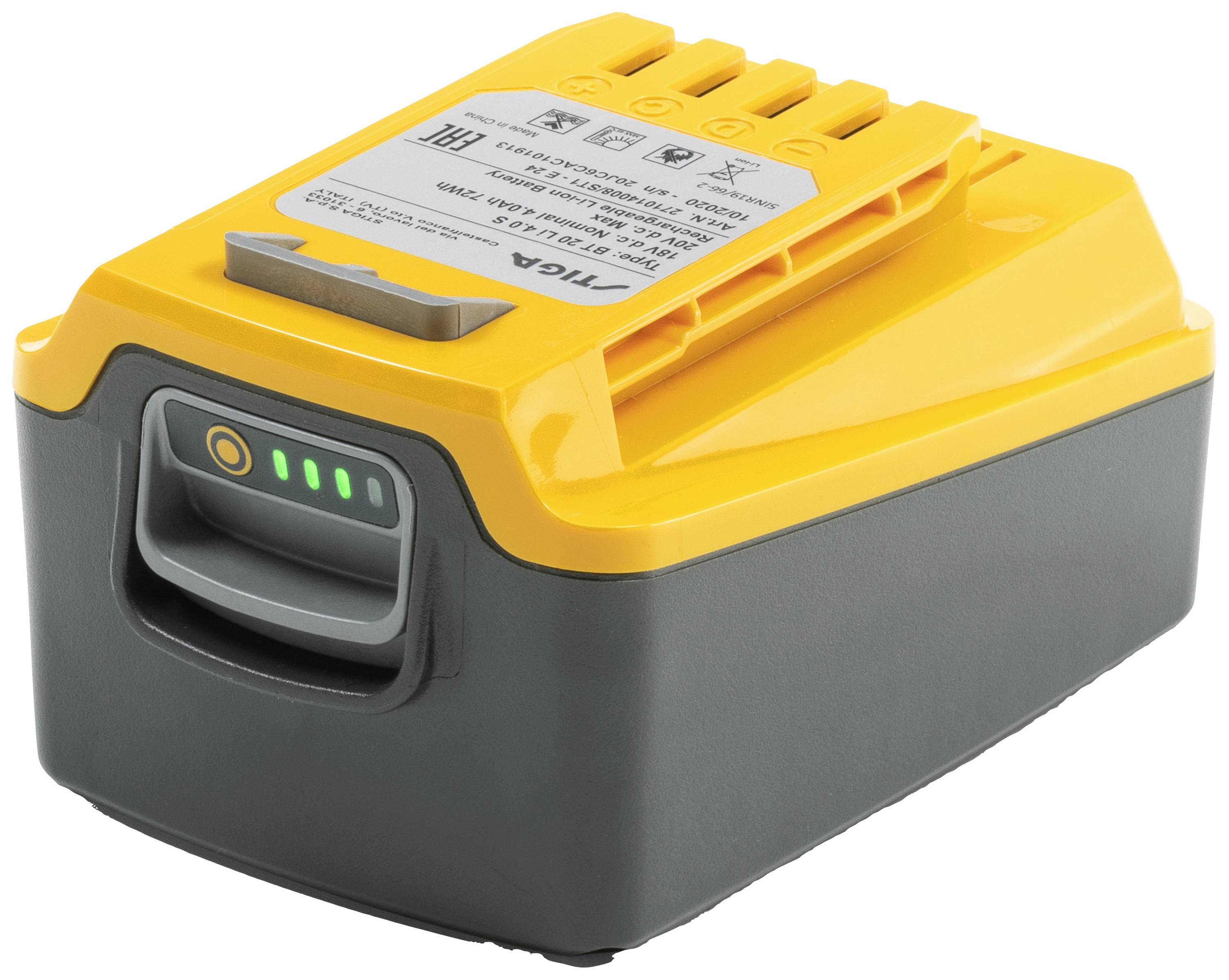 STIGA Akku E 24 271014008/ST1 Batterie de rechange 20 V 4 Ah Li-Ion ...