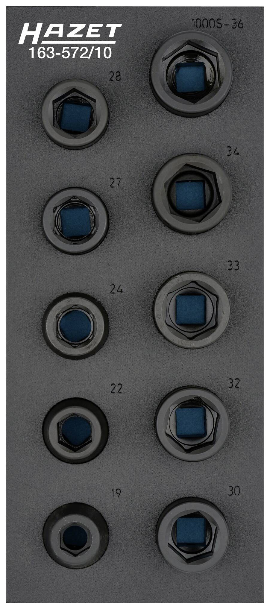 Hazet 163-572/10 Jeu de douilles 3/4" (20 mm) 163-572/10 - Conrad Electronic France
