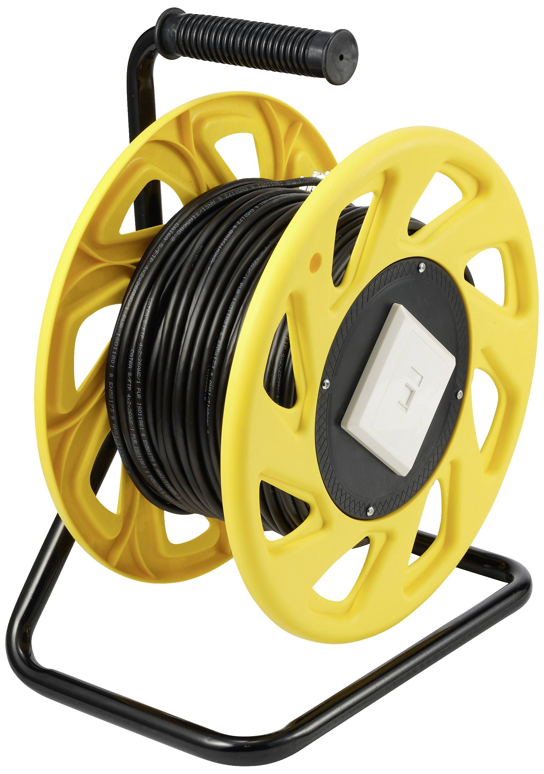 Renkforce RJ45 réseau informatique Enrouleur de câble CAT 6a S/FTP 60 m ...