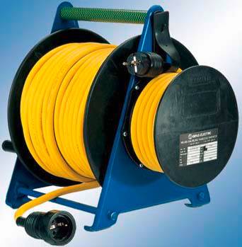 Gifas Electric 125084 Enrouleur de câble 45 m mâle CEE 16 A 5 pôles ...