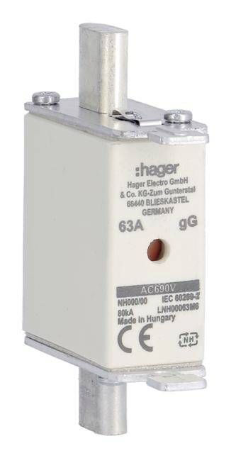 Hager LNH00063M6 Fusible NH 63 A 3 pc(s) - Conrad Electronic France