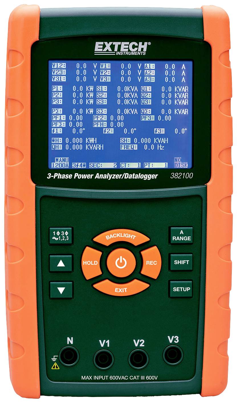 Extech 382100 Analyseur de réseau avec fonction enregistreur - Conrad ...