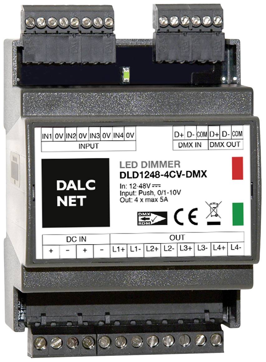 Dalcnet DLD1248-4CV-DMX Variateur 4 canaux - Conrad Electronic France