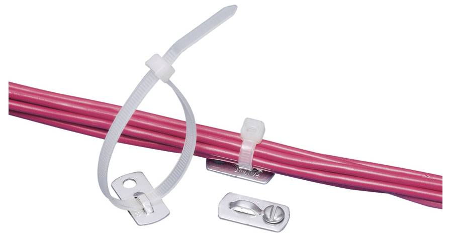 Panduit Cable Tie Mount Embase pour attache-câbles vissable, à riveter ...