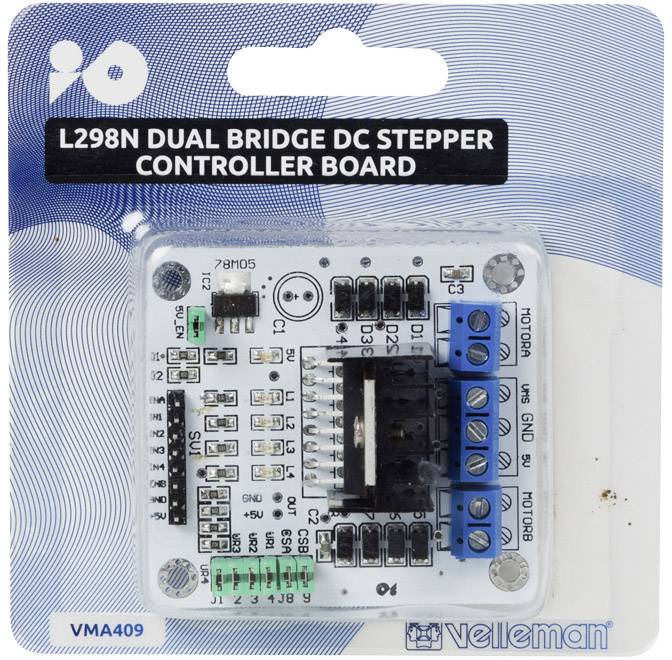 Module De Commande De Moteur Pas à Pas Velleman Vma409 Convient Pour Cartes Arduino Arduino