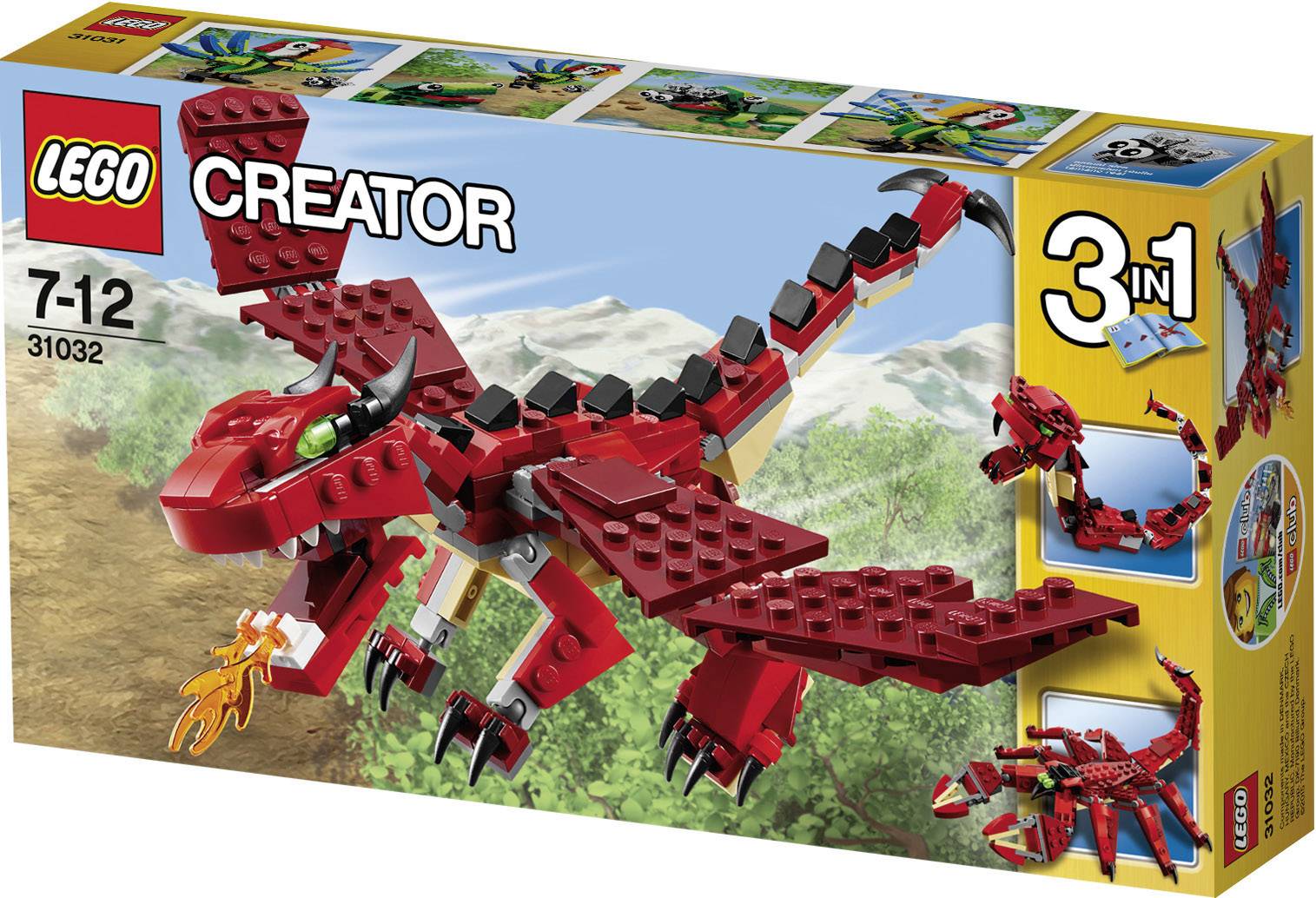 Les créatures rouges LEGO® CREATOR 31032 | Conrad.fr