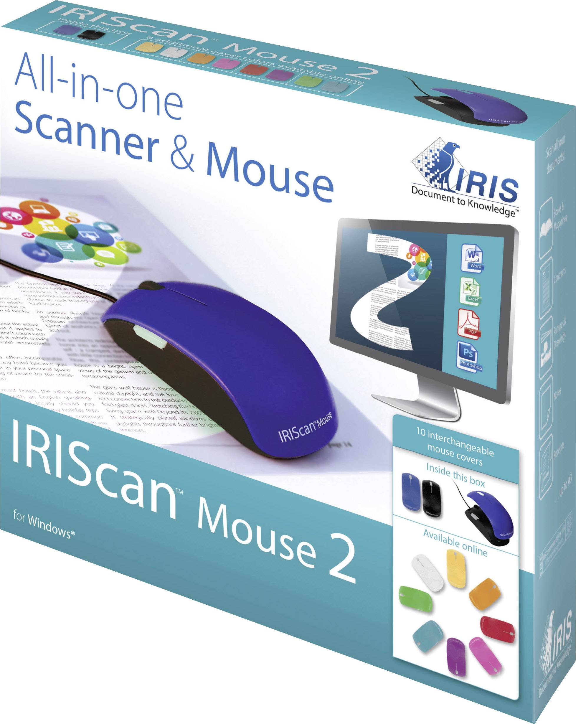 IRIS by Canon IRIScan™ Mouse 2 Scanner-souris A3 300 x 300 dpi USB ...
