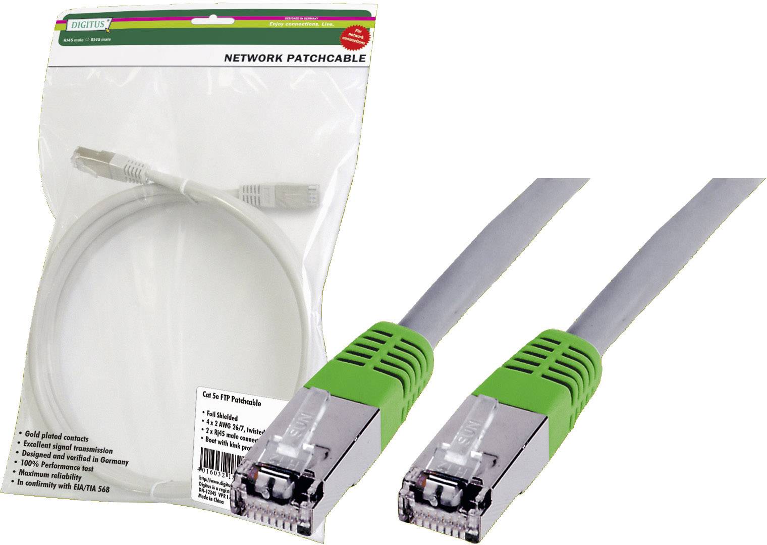 Digitus RJ45 (croisé) réseau informatique Câble de raccordement CAT 5e ...