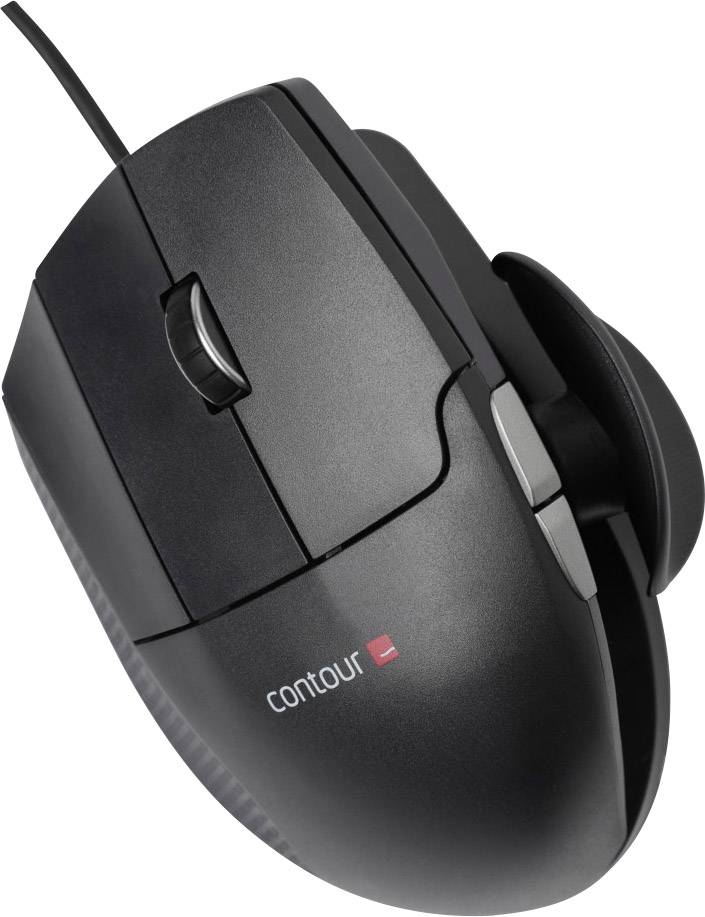 Contour Design Unimouse Left Souris ergonomique USB noir 7 Boutons ...