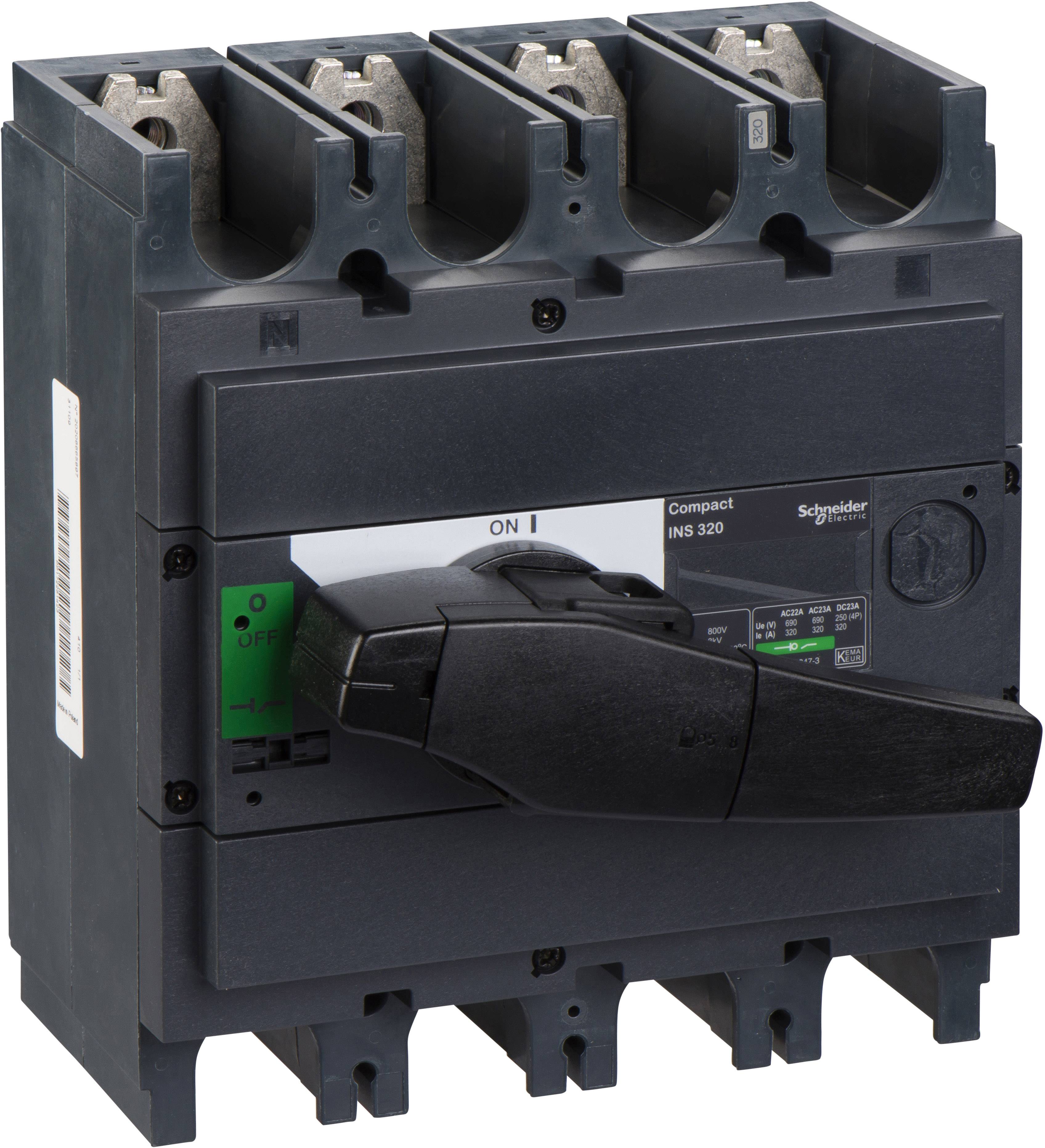 Interrupteur sectionneur Schneider Electric 31109 250 V/DC, 690 V/AC ...