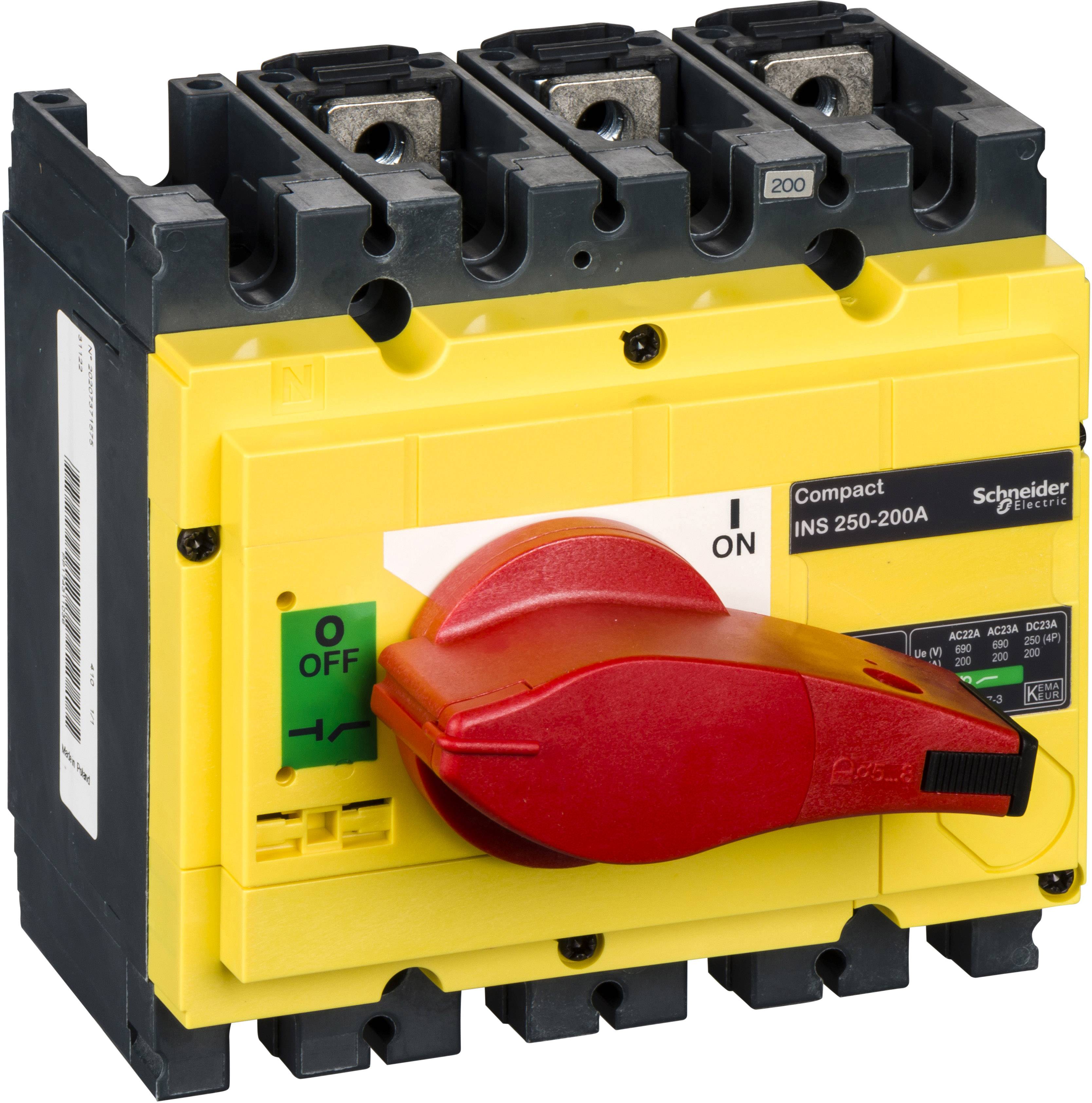 Interrupteur sectionneur Schneider Electric 31122 125 V/DC, 690 V/AC ...