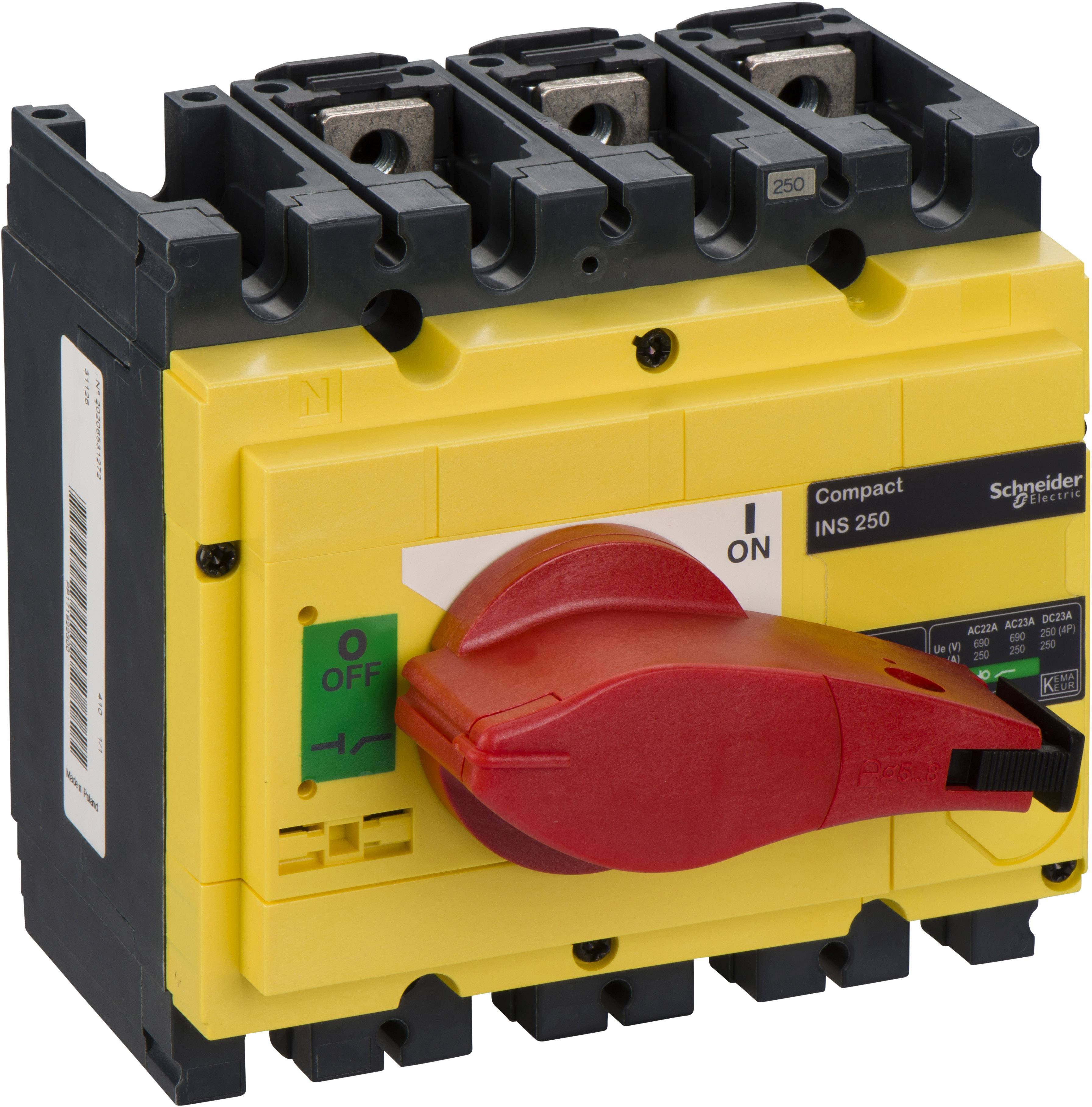 Interrupteur sectionneur Schneider Electric 31126 125 V/DC, 690 V/AC ...