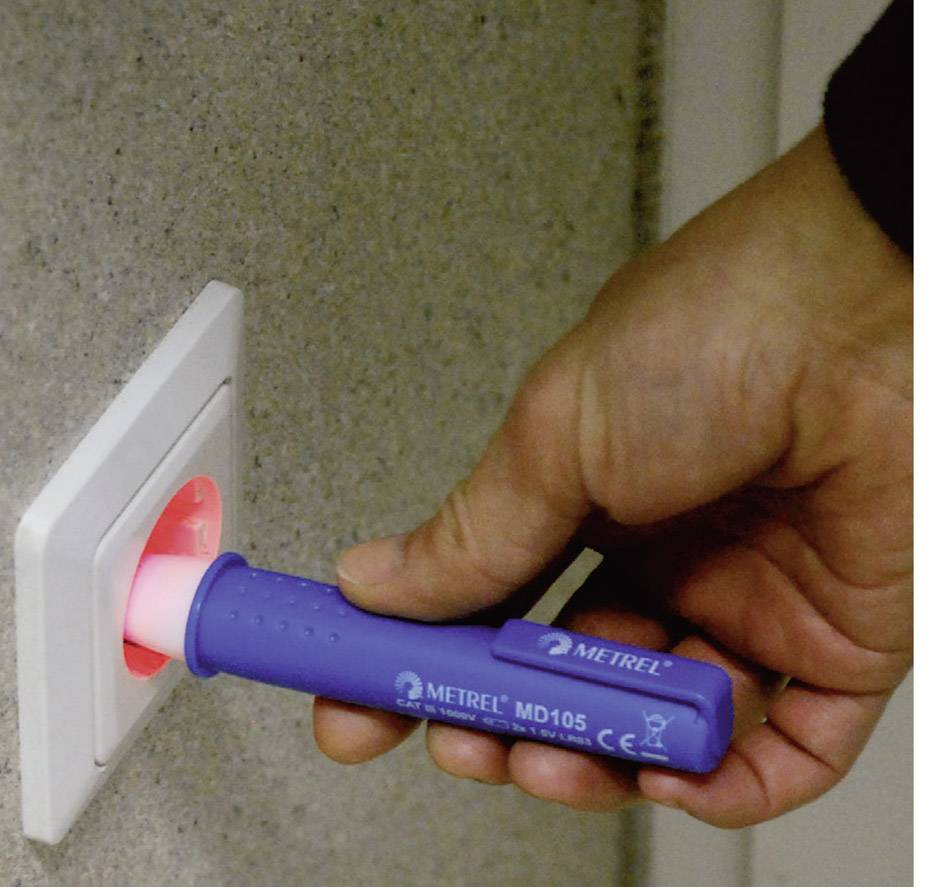 Détecteur de tension sans contact Metrel MD 116 CAT IV 1000 V LED, Vibration, Acoustique ...