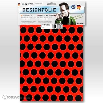 Oracover 90-021-071-B Feuille de conception Easyplot Fun 1 (L x l) 300 mm x 208 mm rouge, noir ...
