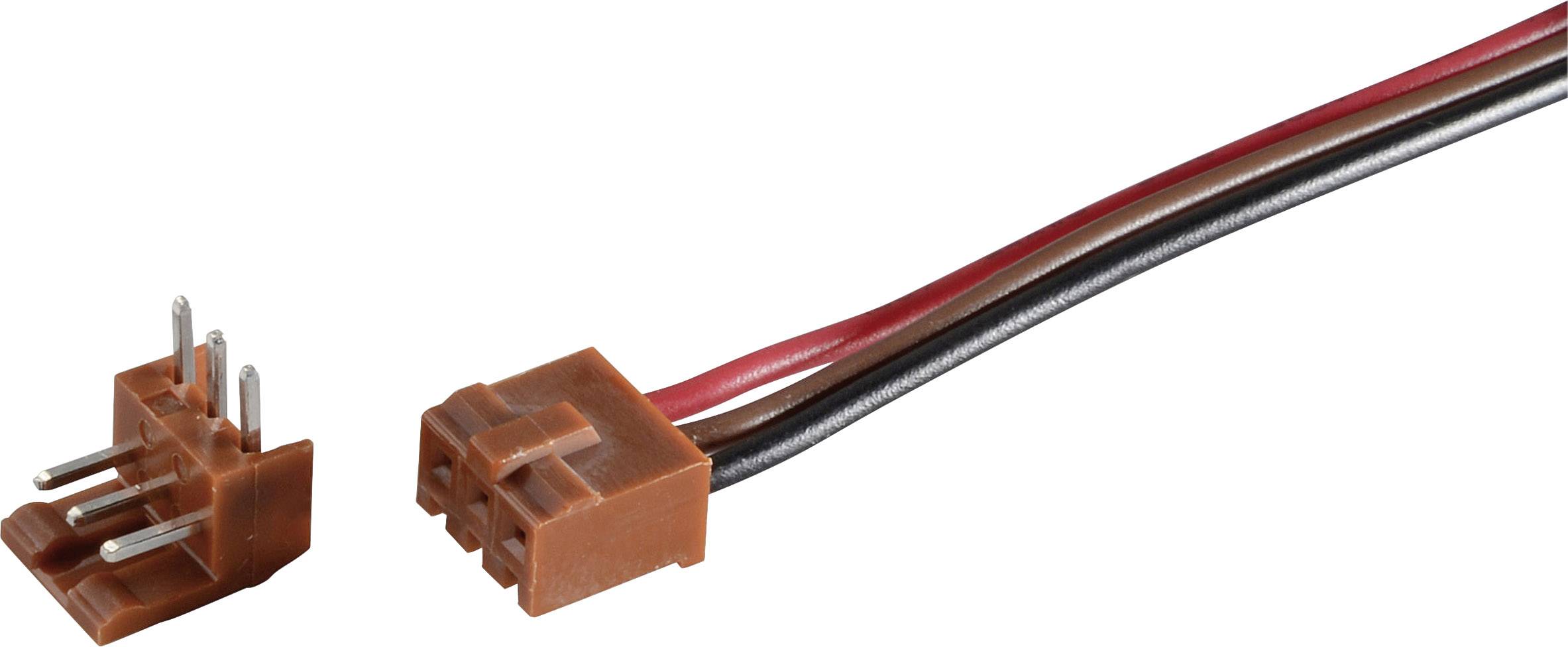 TRU COMPONENTS Cordon fil à carte assemblé Nbr total de pôles 3 1 pc(s ...