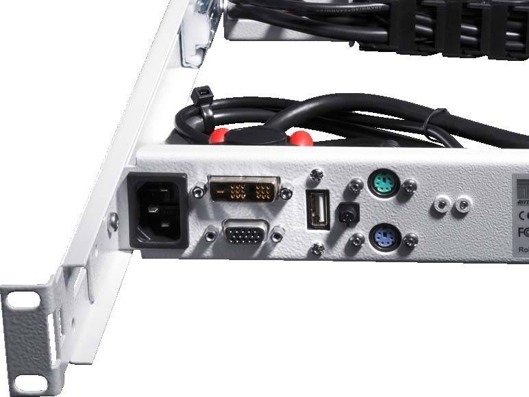 Unité écran-clavier avec écran TFT 17p et raccordement VGA/DVI Rittal ...