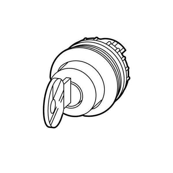 Eaton 216900 M22-WRS3 Tête de commande à clé collerette plastique clé ...