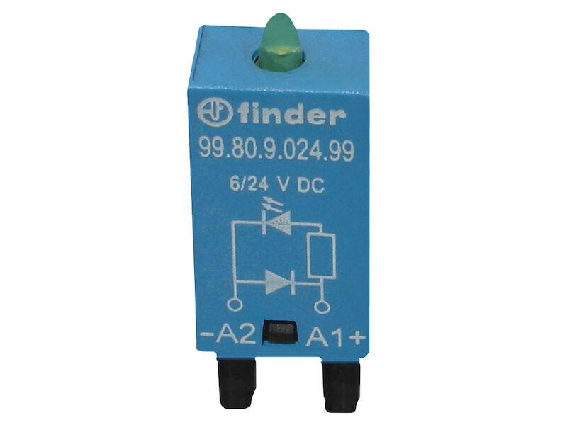 Finder Module enfichable avec LED, avec diode de roue libre 99.80.9.024 ...