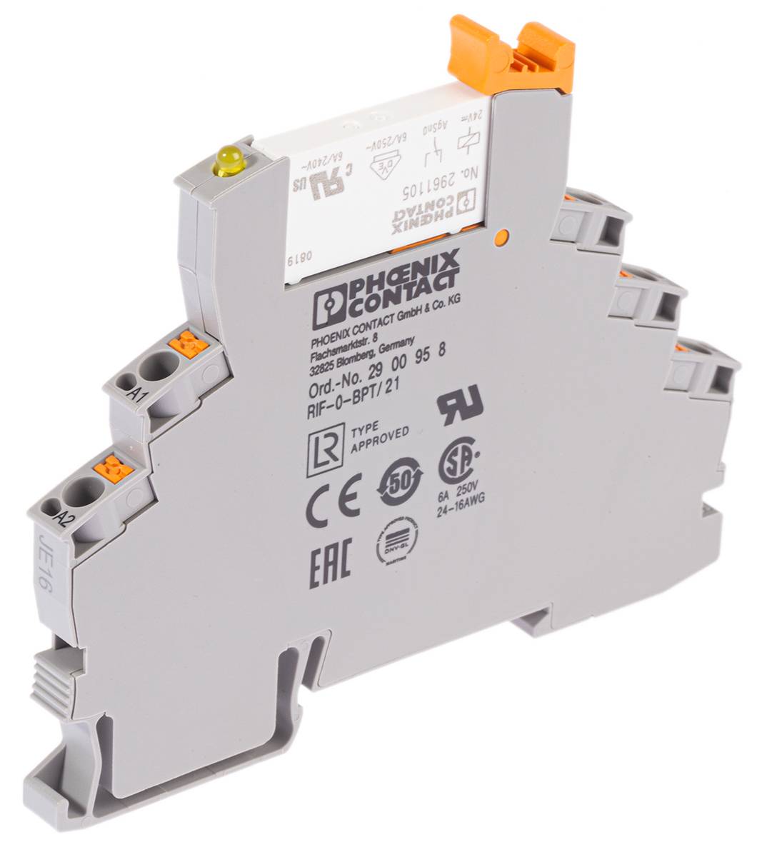 Module relais Phoenix Contact RIF-0-RPT-24DC/21 2903370 24 V/DC 6 A 1 ...