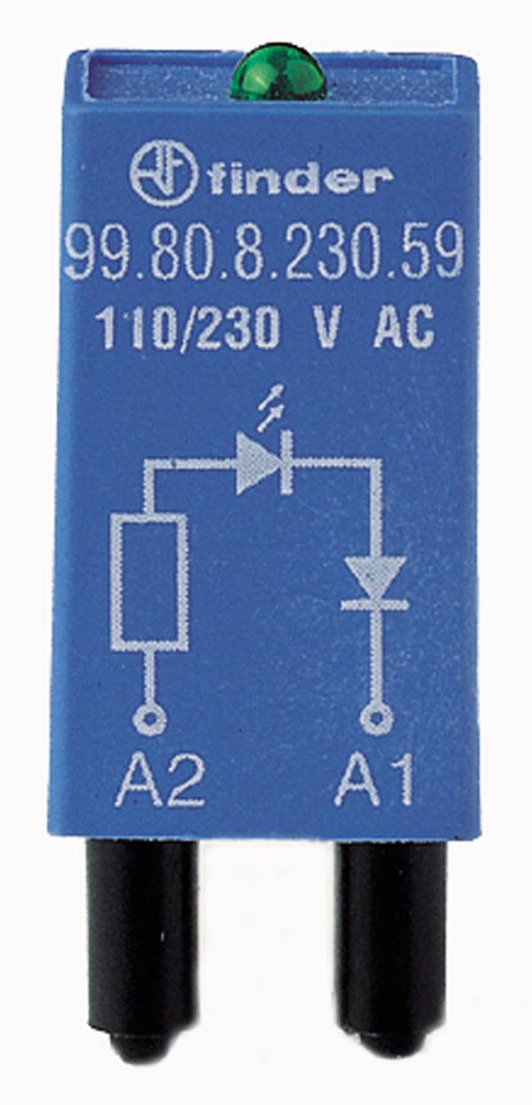 Finder Module enfichable avec protection antiparasite CEM, avec diode ...
