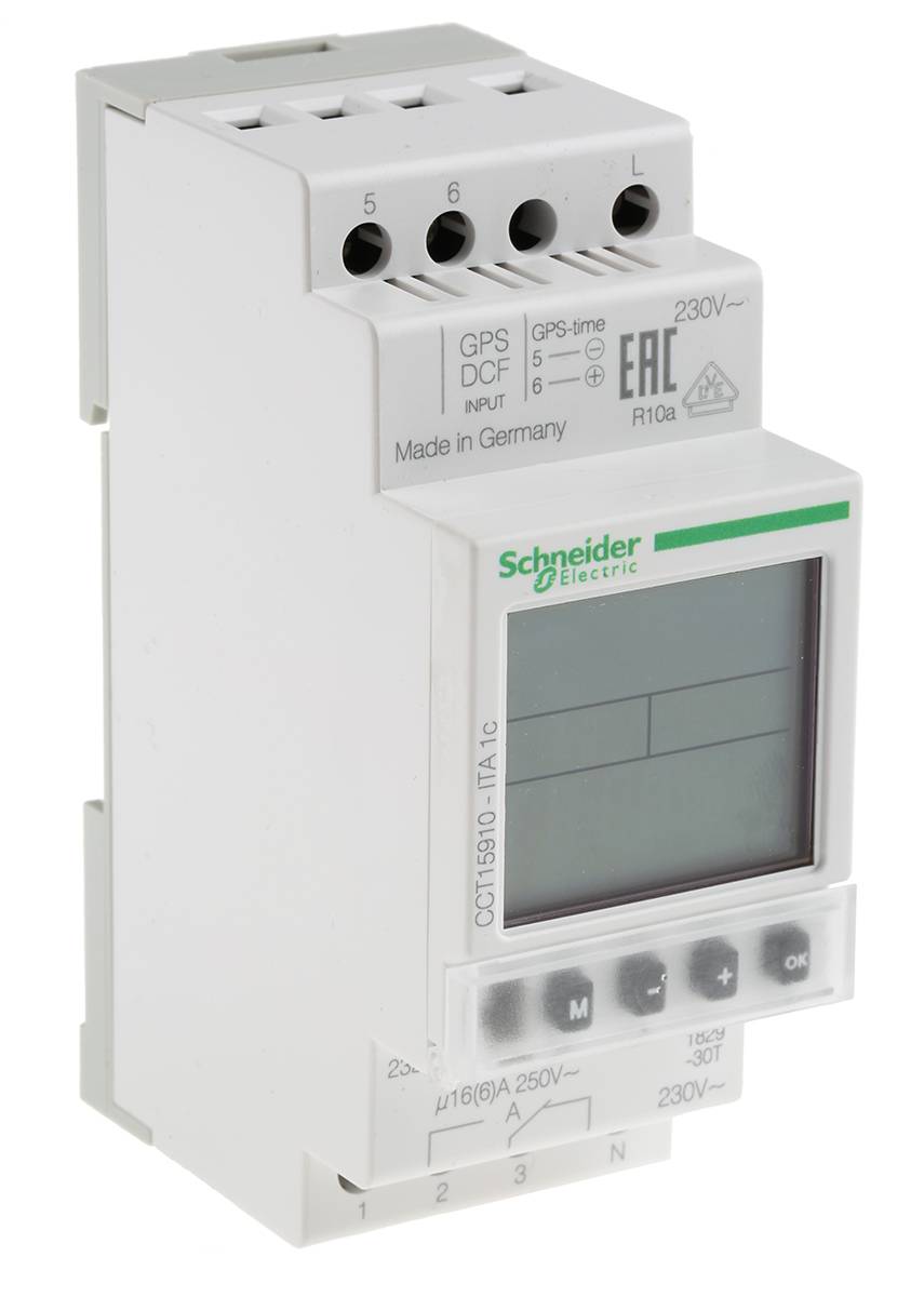 Schneider Electric CCT15910 Programmateur horaire pour rail analogique 230 V - Conrad Electronic ...