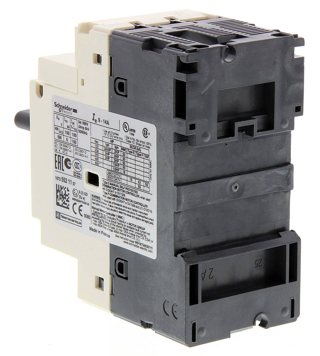 Schneider Electric GV2P16 GV2P16 Disjoncteur de protection moteur 1 pc ...