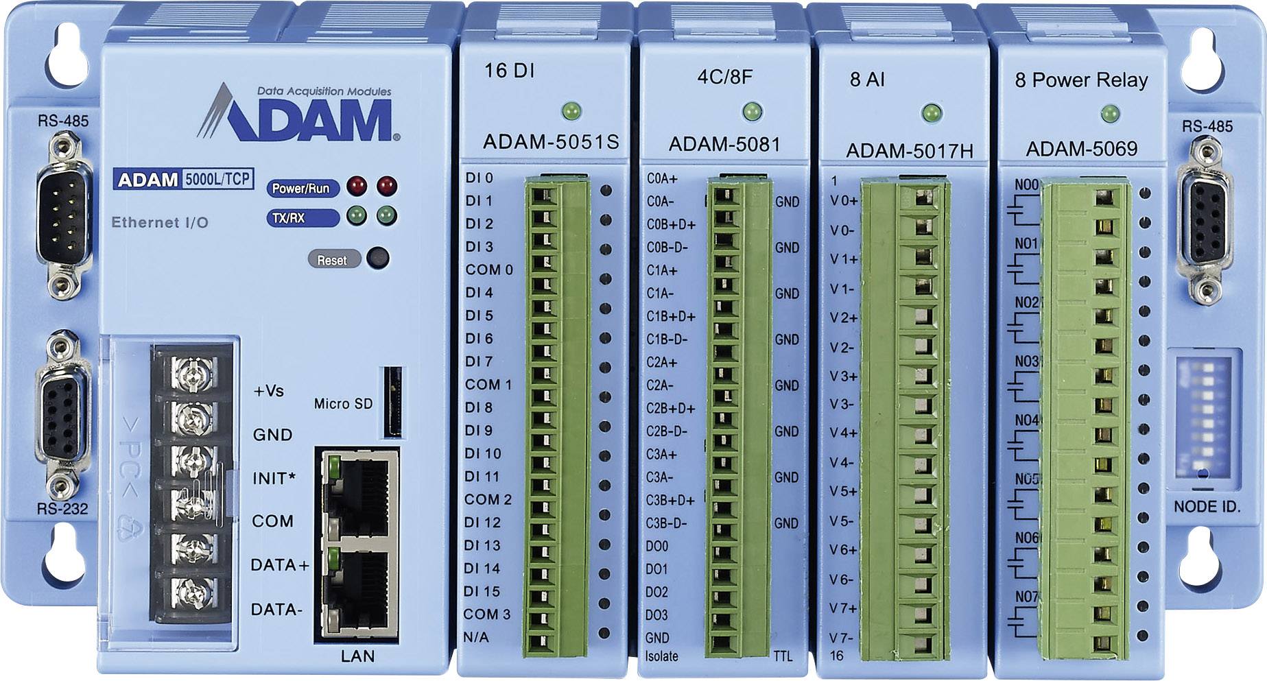 Advantech ADAM-5000L DA&C sustav za eternet Modbus, RTU 12 V/DC, 24 V ...