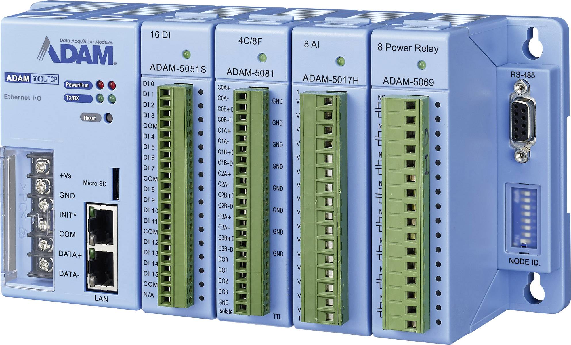 Advantech ADAM-5000L DA&C sustav za eternet Modbus, RTU 12 V/DC, 24 V ...