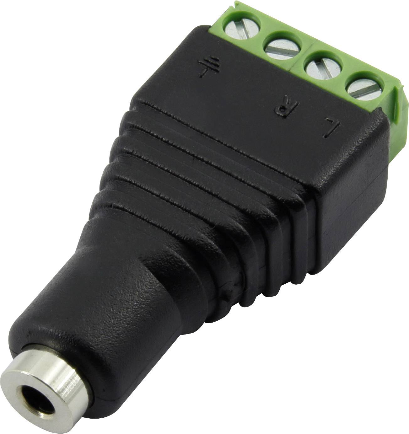 Jack - priključak 2.5 mm vtičnica, ravan, kontakti: 4 Stereo črn Conrad ...