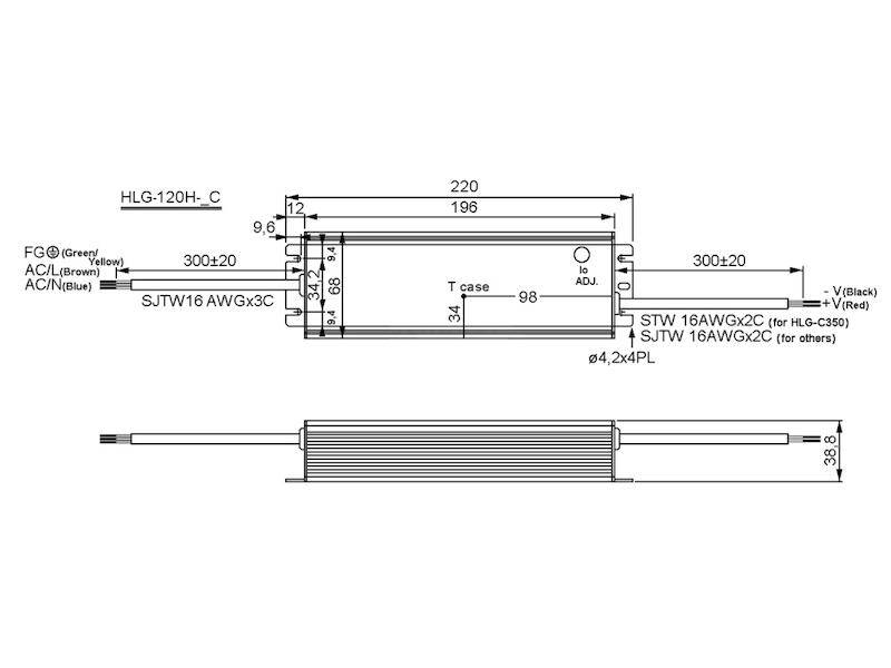 Kupi MW Mean Well HLG-120H-C350A LED pogonski sklop, LED transformator ...