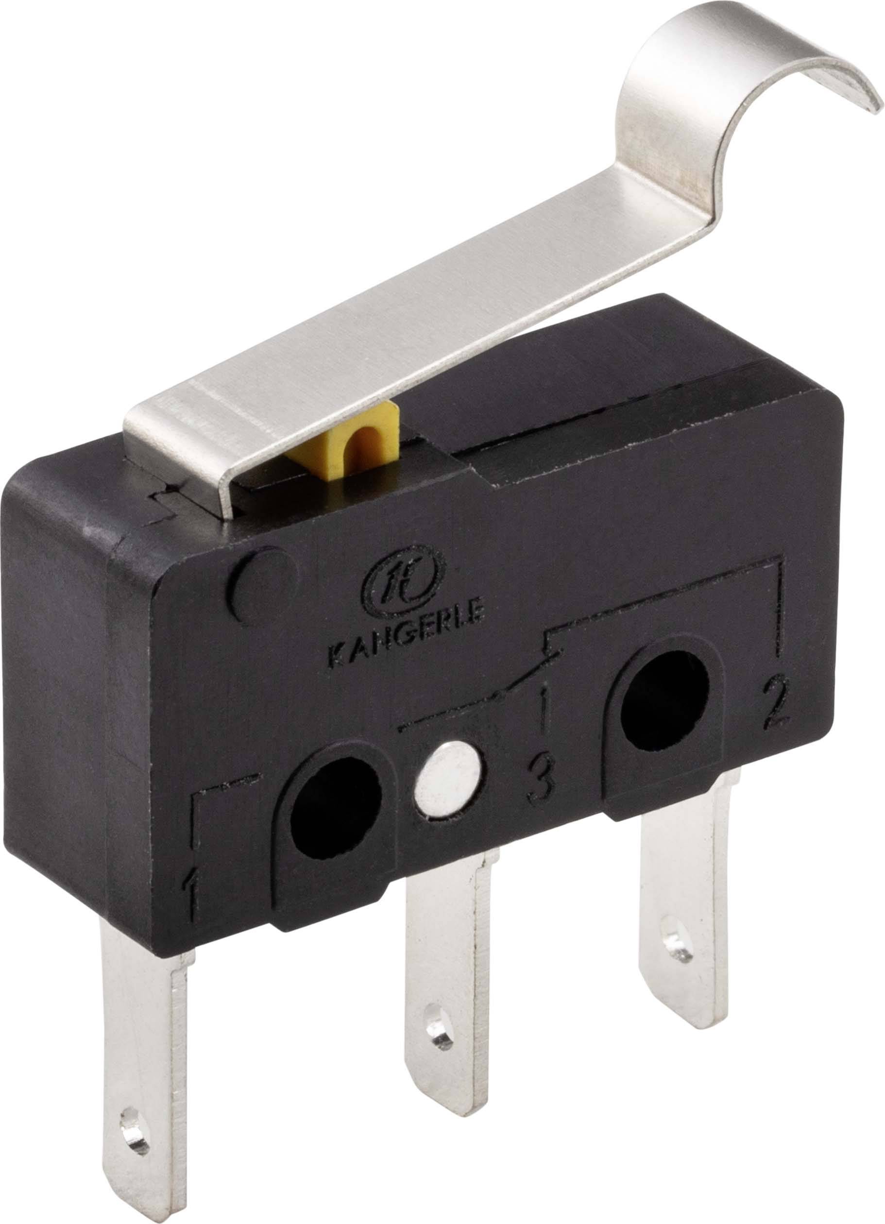 Mikrokapcsoló 250 V/AC 16 A 1x BE/(BE) nyomó, TRU Components TC-9122116 ...