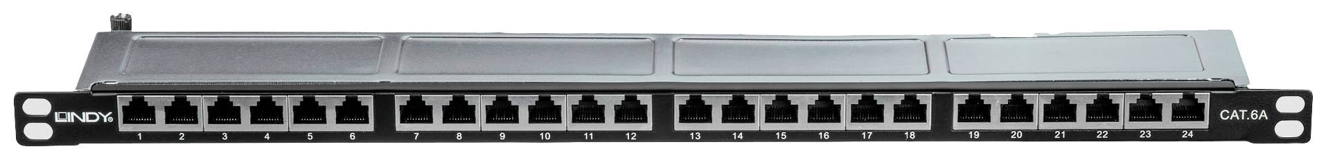 Intellinet Patch Panel 24 Port Hálózati Patchpanel 483 Mm 19 Cat 6 1 Me Fekete Alkatrészekkel