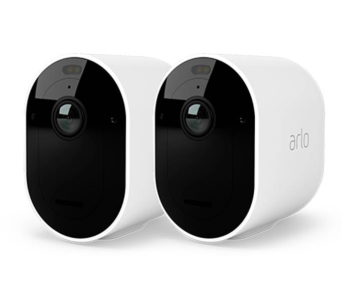 ARLO Pro 5 Spotlight Security Camera with 2x Camera Kit VMC4260P-100EUS ...