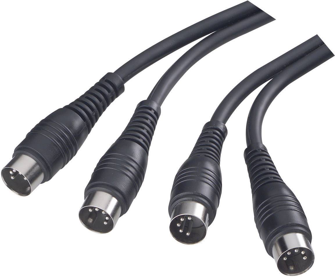 Double midi kábel 5 m (dugó/dugó), fekete, Paccs ár, eladó | Conrad ...