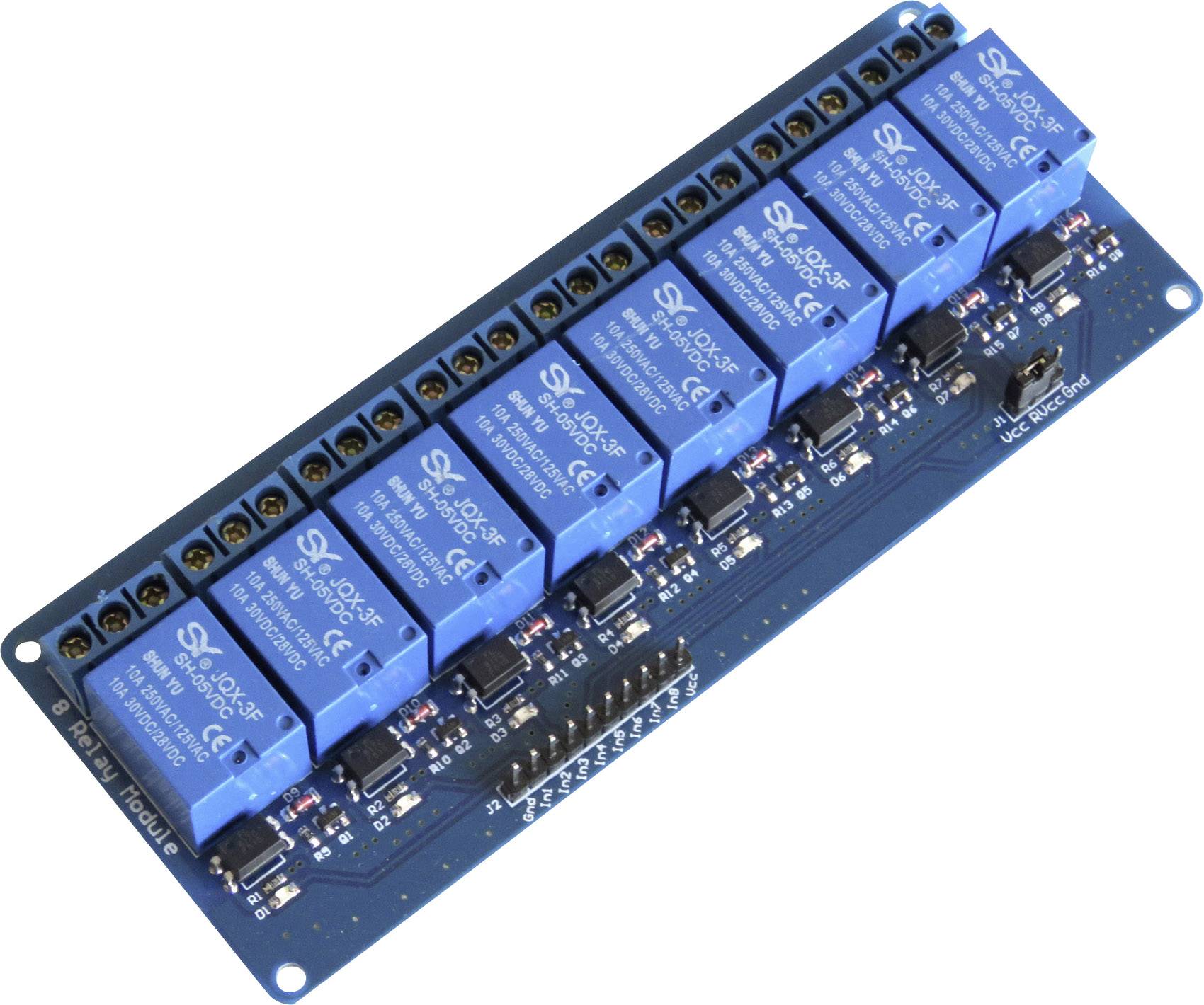 Modulo Relè Scheda A 8 Vie Seeit Adatto Per Scheda Arduino Raspberry Pi Pcduino Conradit
