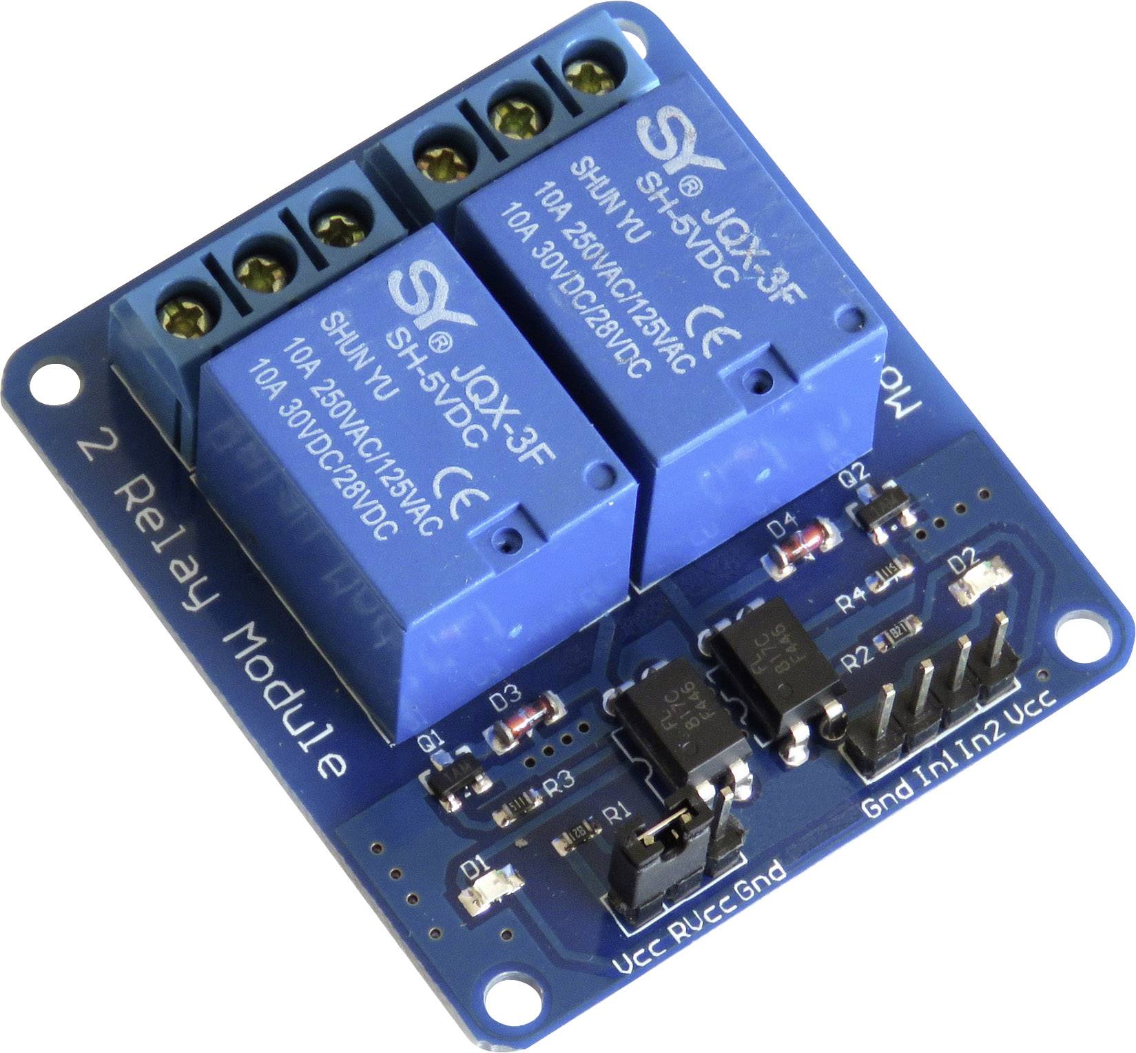 Modulo Relè Scheda A 2 Canali Seeit Adatto Per Scheda Arduino Raspberry Pi Pcduino Conradit 7582