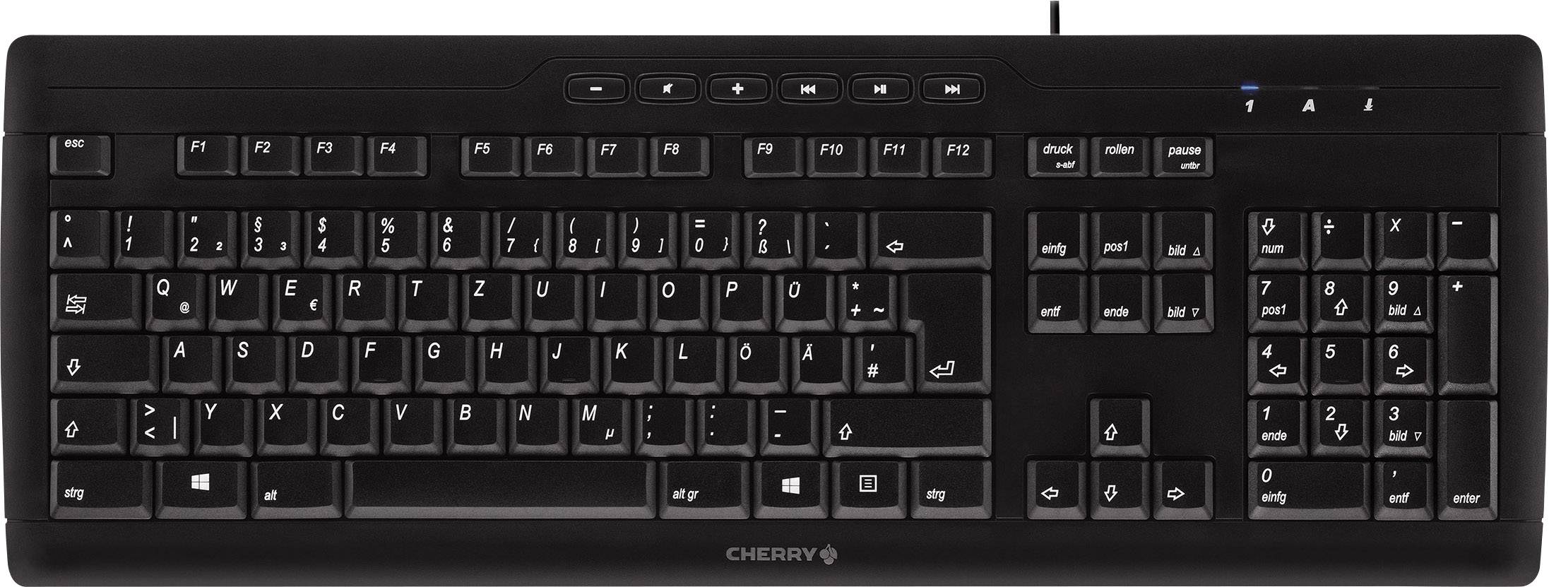 Tastiera Italiana QWERTY CHERRY KC1000 Nero | Conrad.it