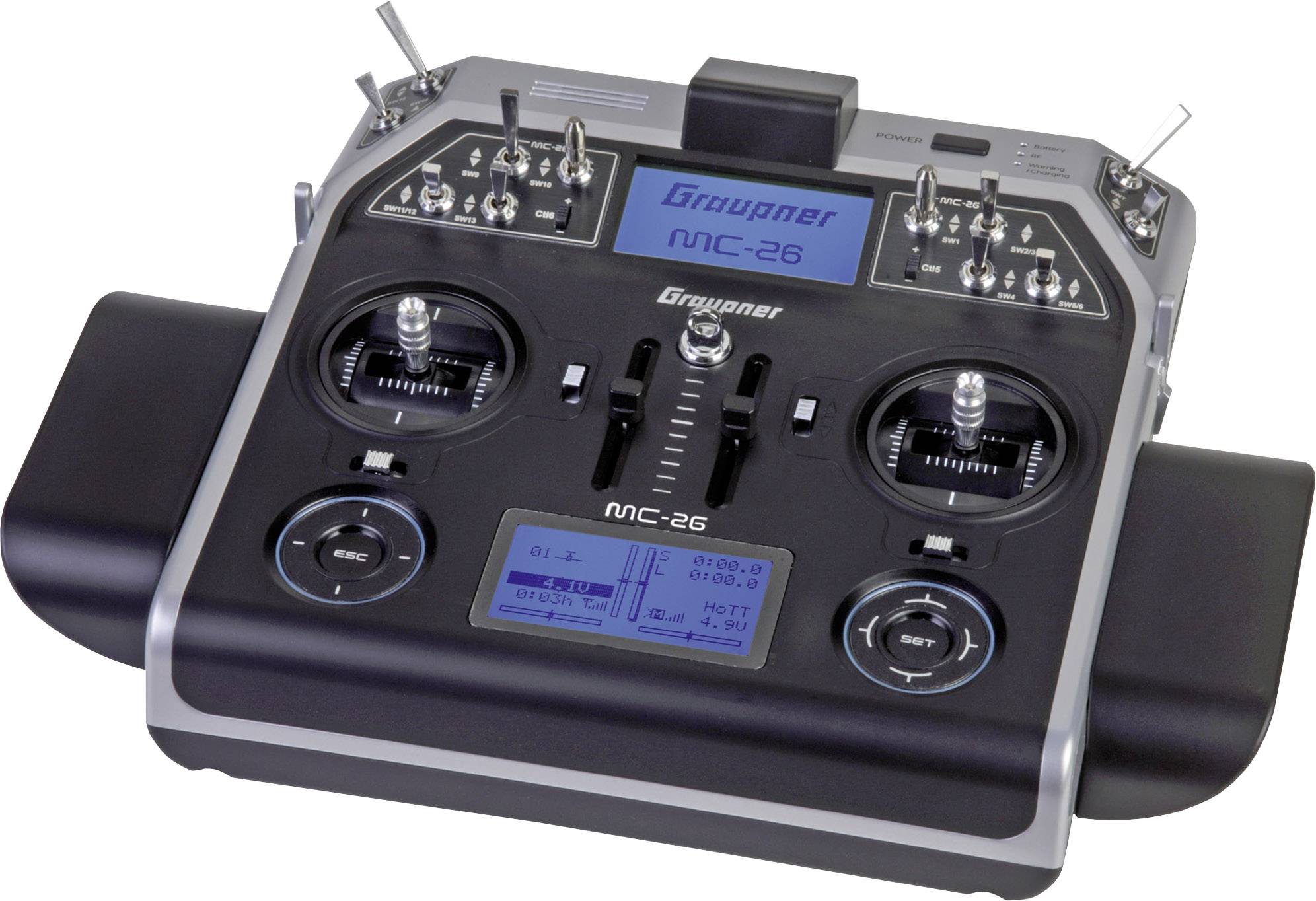 Graupner mc-26 HoTT Radiocomando a pulpito 2,4 GHz Numero canali: 16 ...