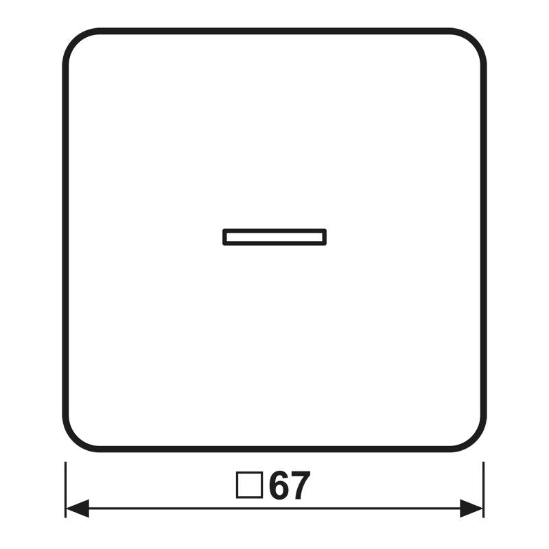 Acquista Jung 1 parte Placca di copertura Pulsante con simbolo "luce ...