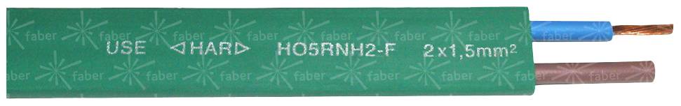 Faber Kabel 051452 Verlichtingskabel H05RNH2 2 x 2.5 mm² Zwart per ...