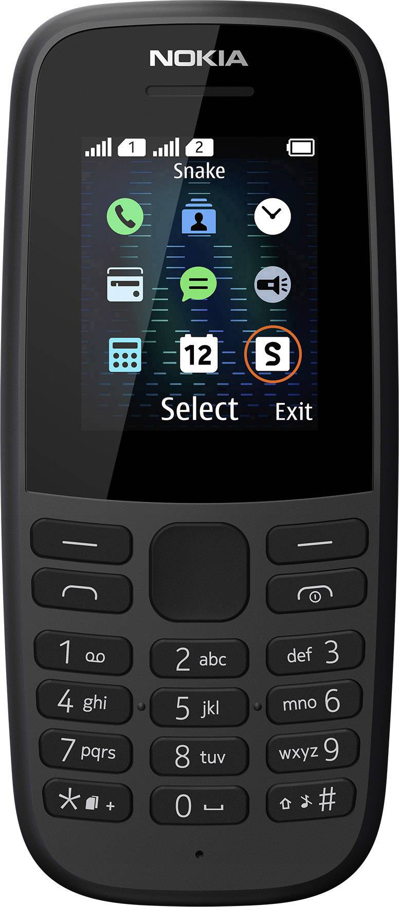 Nokia 105 2019 Dual-SIM telefoon Zwart kopen ? Conrad Electronic