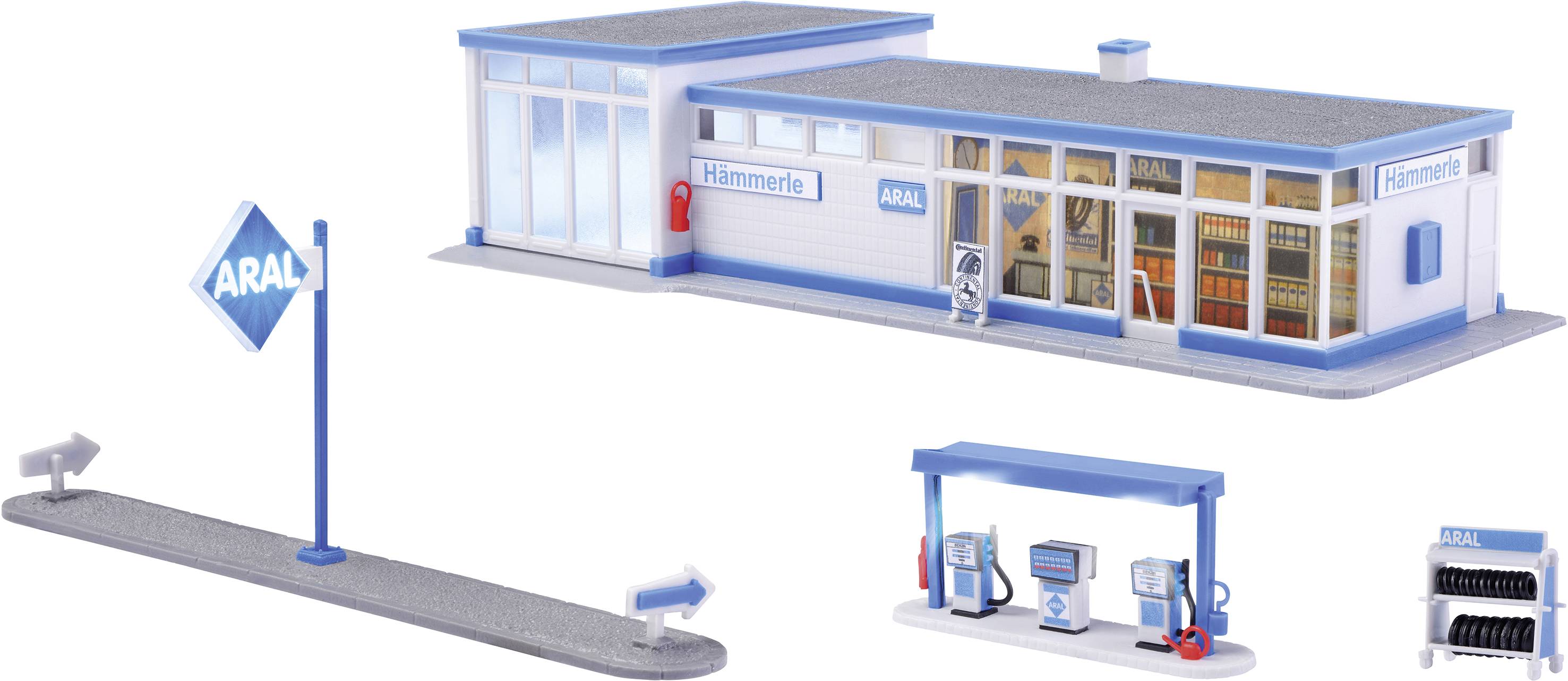 Kibri 38544 H0 Historische ARAL tankstation incl. LED-verlichting kopen ...