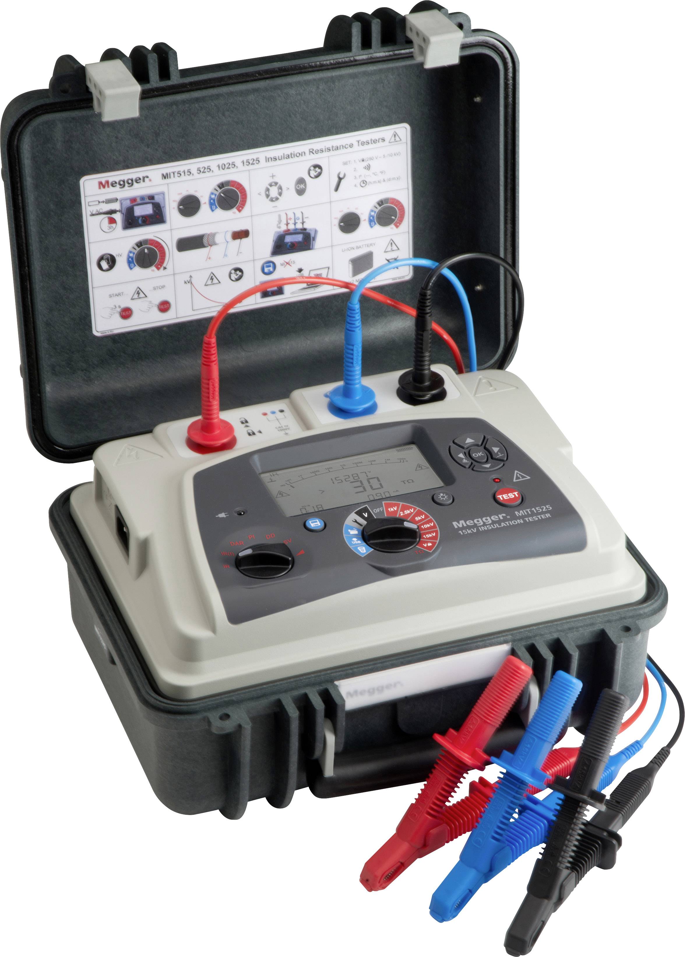 Megger 1002-908 Isolatiemeter 1000 V, 2500 V, 5000 V, 10000 V, 15000 V ...