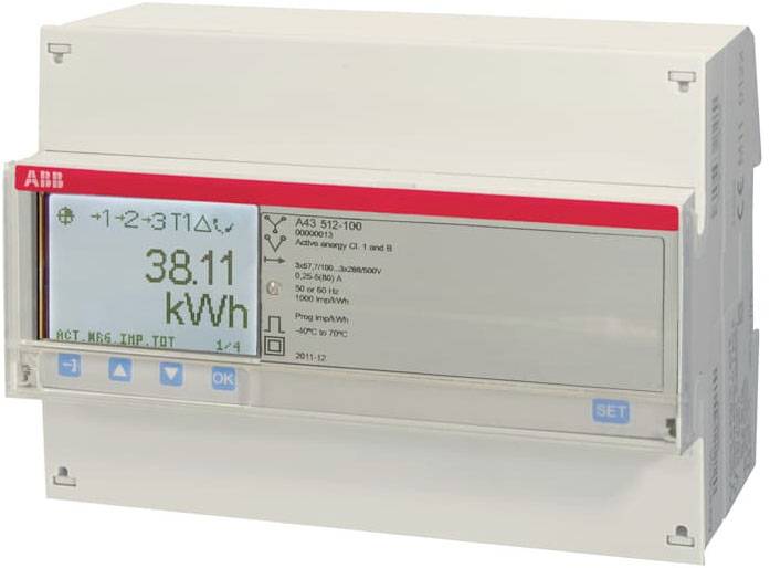 ABB A43 512-100 kWh-meter 3-fasen 1 stuk(s) kopen ? Conrad Electronic