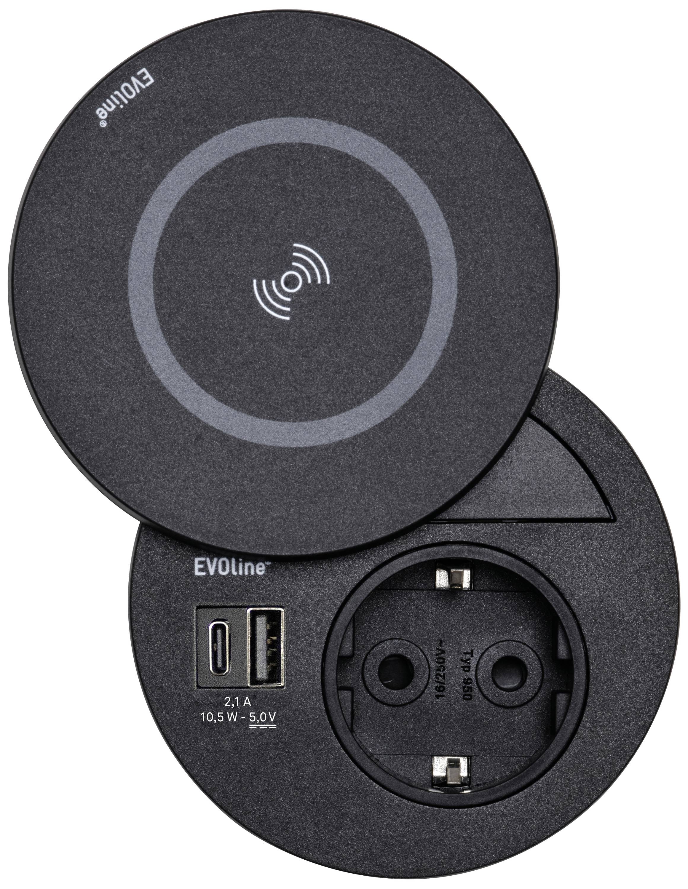 EVOline (1459200-9273-0001) Stekkerdoos Zwart Zonder stekker kopen ? Conrad Electronic