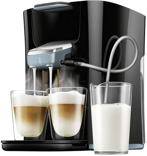 Philips Senseo Latte Duo HD7855/60 Koffiepadmachine Zwart Met ...