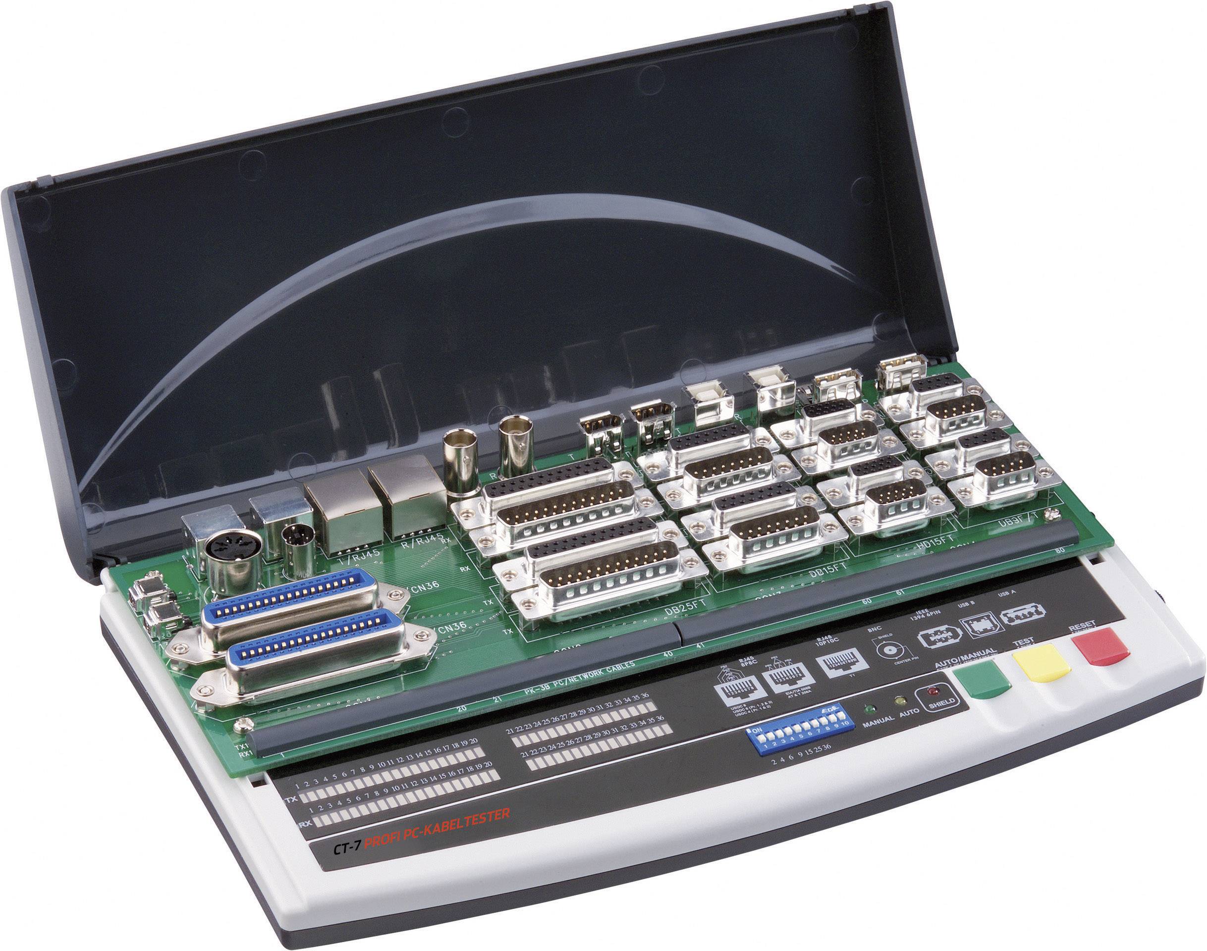 VOLTCRAFT CT-7 CT-7 Kabeltester Geschikt voor: 9-, 15-, 25-polig SUB-D ...