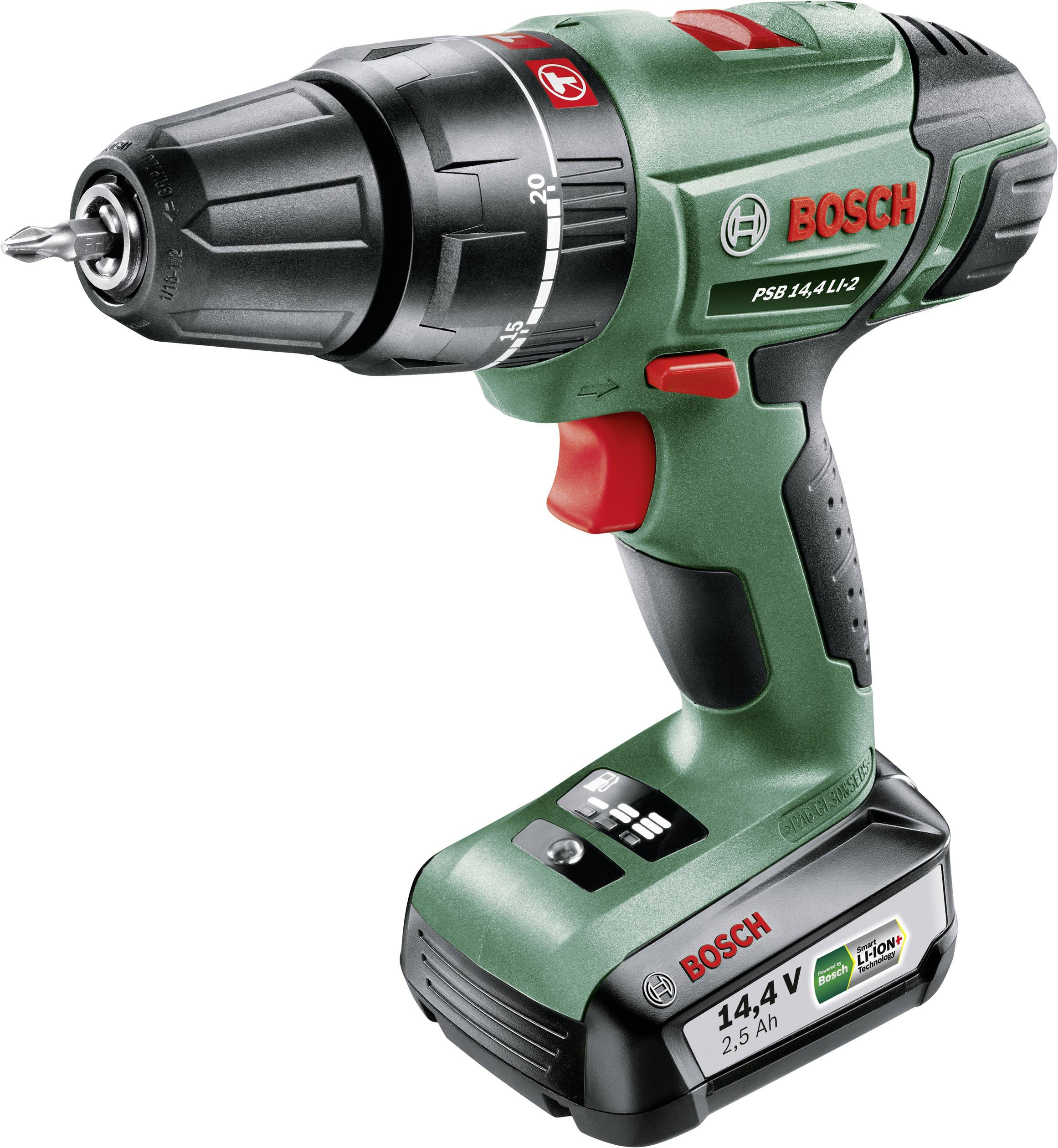 Accuklopboor/schroefmachine Bosch Home and Garden PSB 14,4 LI-2 Incl ...